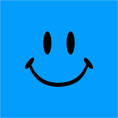 Cartoon Blue Smiley Faces