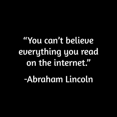 Internet Lincoln Quote