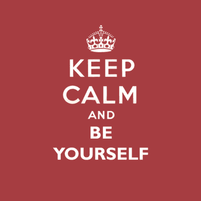 Keep Calm And Be Yourself Wallpaper