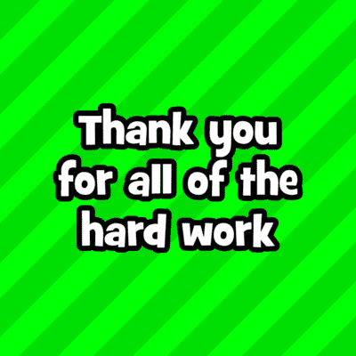 Thanks Cliparts For Your Hard Work