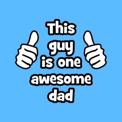 Awesome Dad Decal Best Dad Ever Multicolored Wall Lettering Art